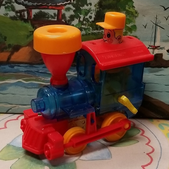 blue box | Accents | Vintage Blue Box Train With An Engineer Fully Func ...